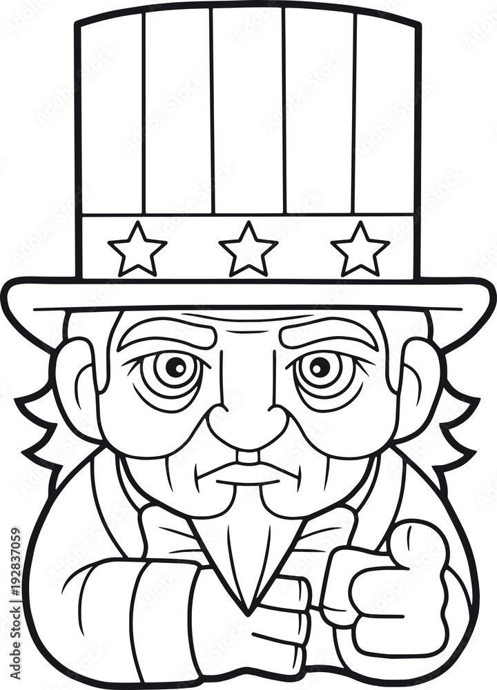 Uncle Sam Cartoon Drawing