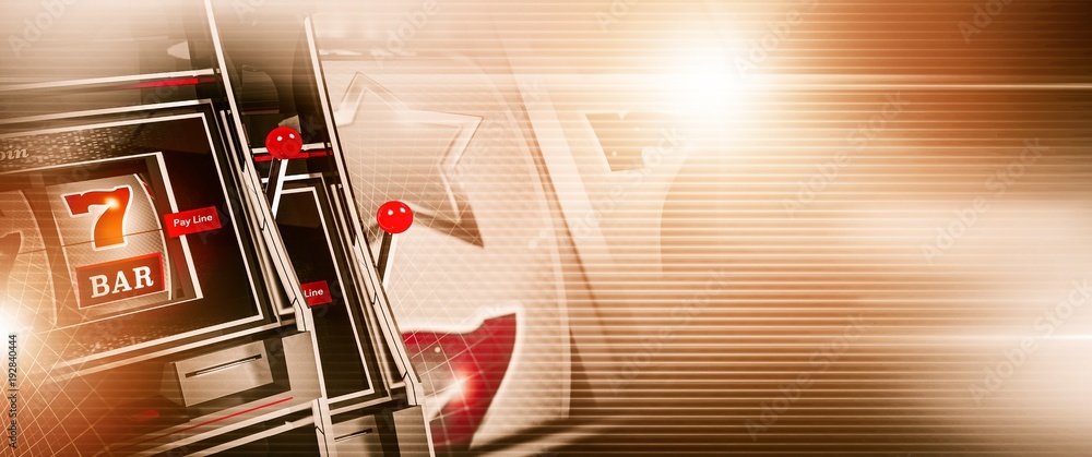 3D Slot Games Banner Stock Illustration | Adobe Stock