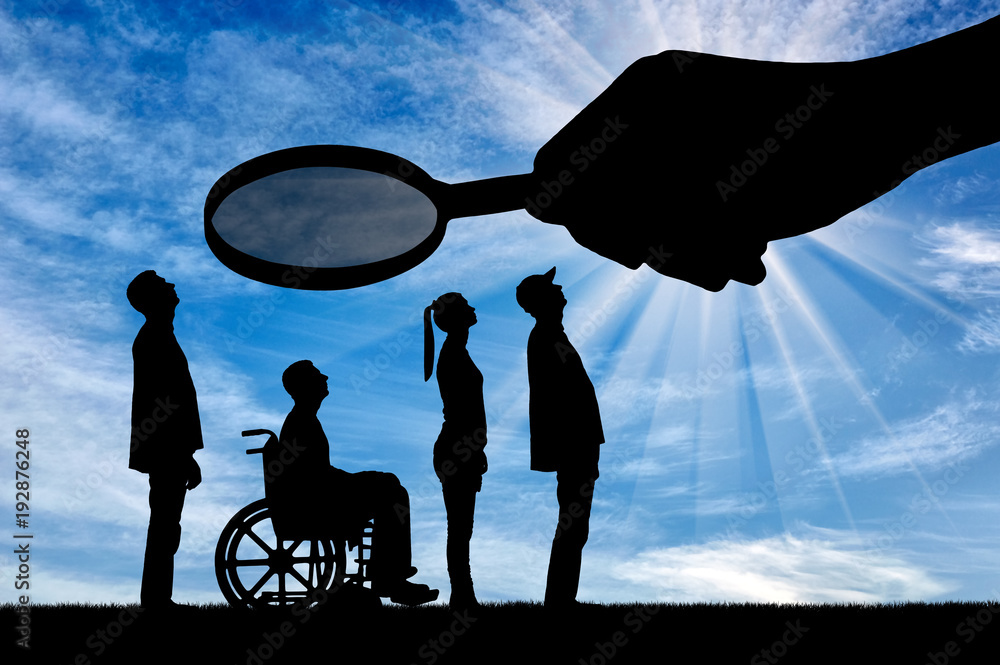 Foto de Concept of discrimination and inequality of people with ...