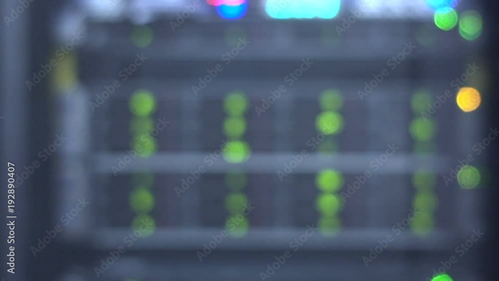 Stockvideo Servers in data center. Servers racks close up in Modern ...