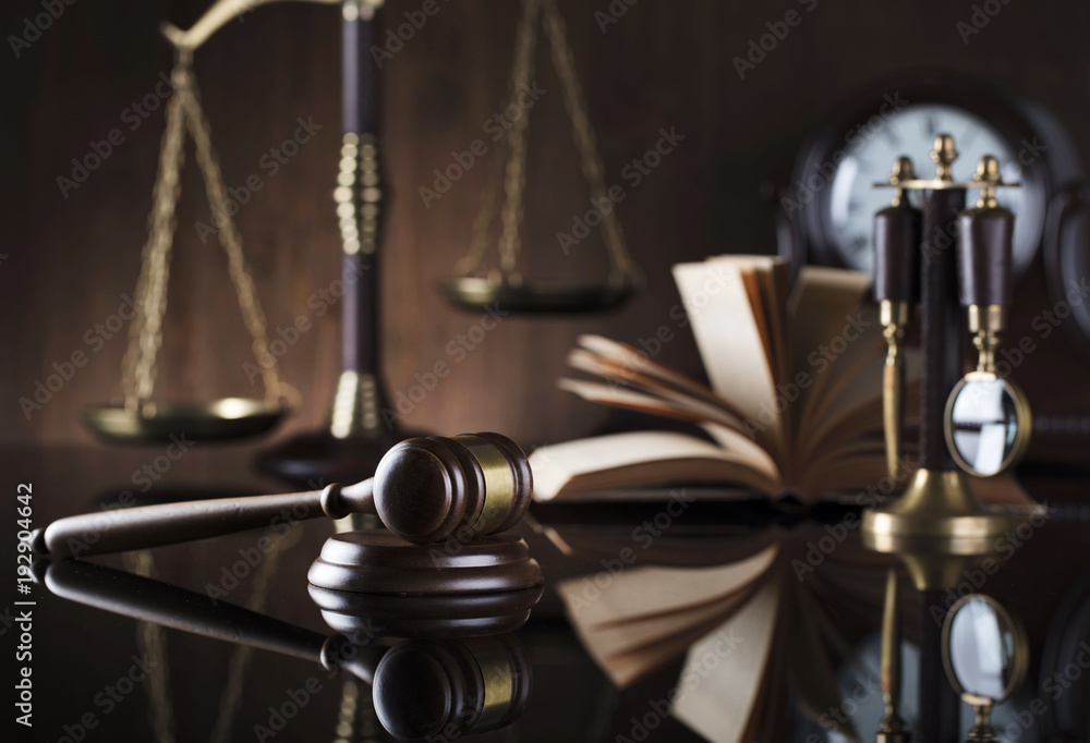 Law symbols. Stock Photo | Adobe Stock
