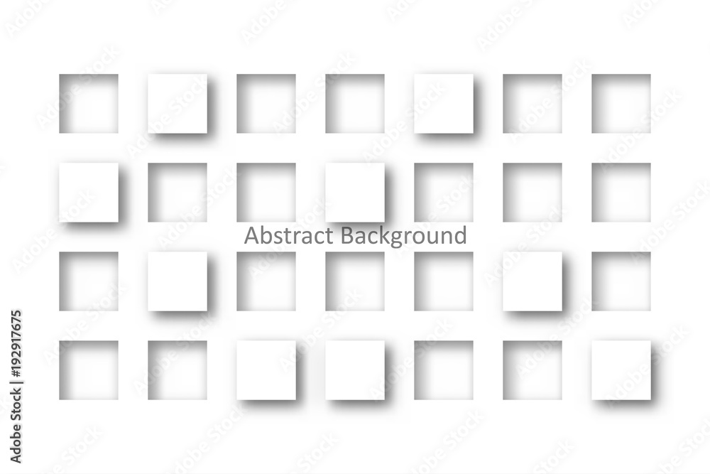 Abstract simple 3d square tile in paper cut concept for Background idea ...