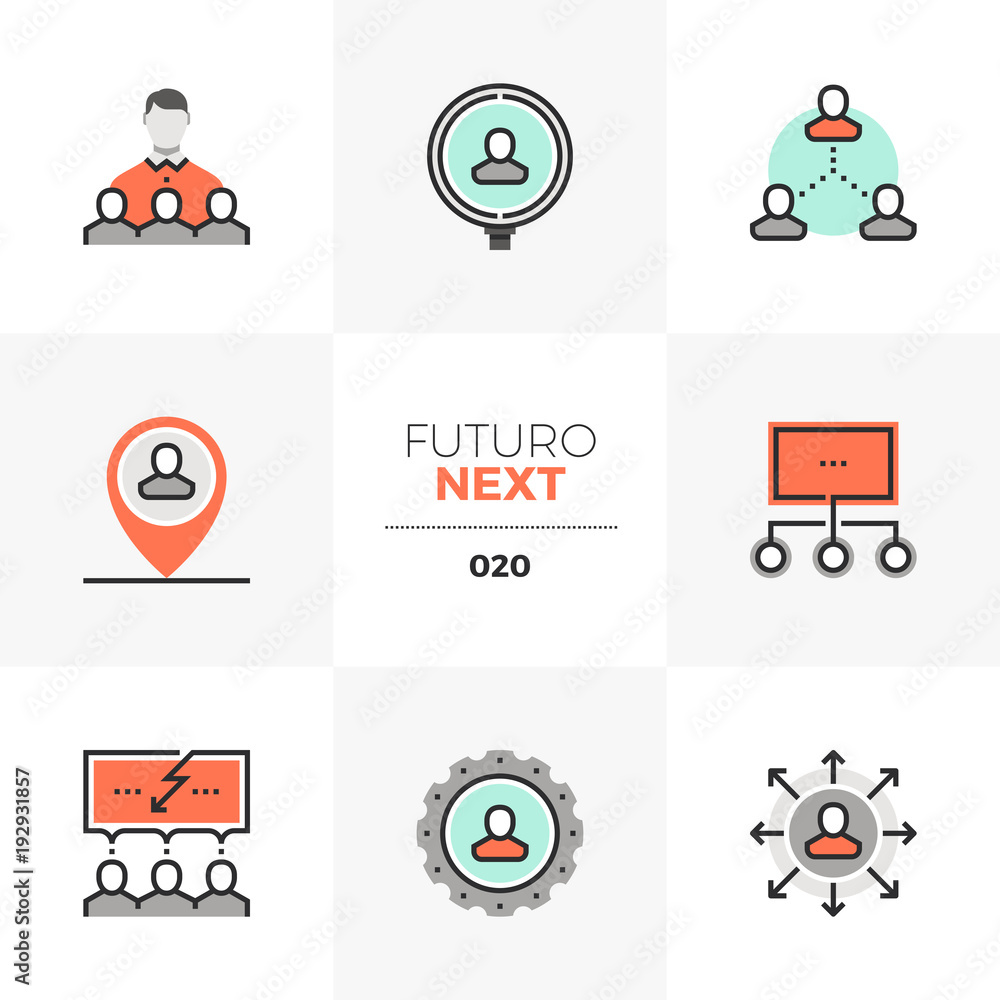 Human Resources Futuro Next Icons Stock Vector | Adobe Stock