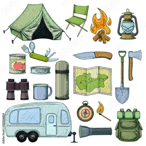 Camping Gear Clipart Adobe
