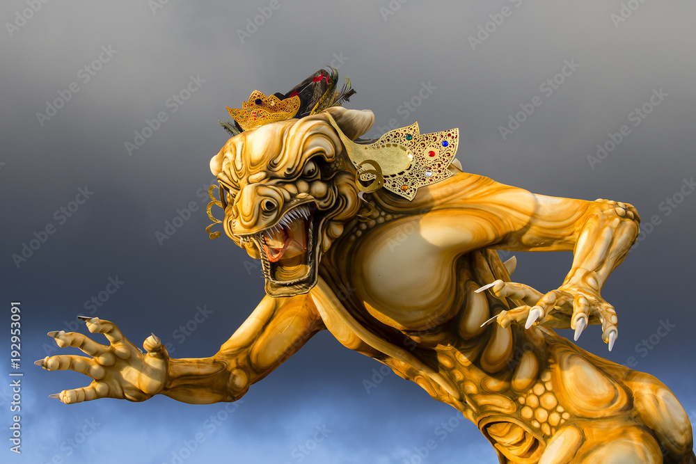 Fotografia do Stock: Ogoh-ogoh statue built for the Ngrupuk parade ...