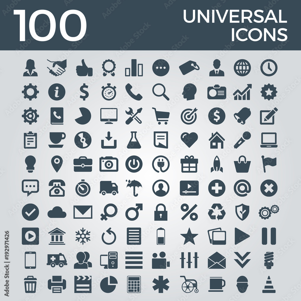 Set Of Icons, Quality Icon Collection Vector Design Eps 10 Stock ...