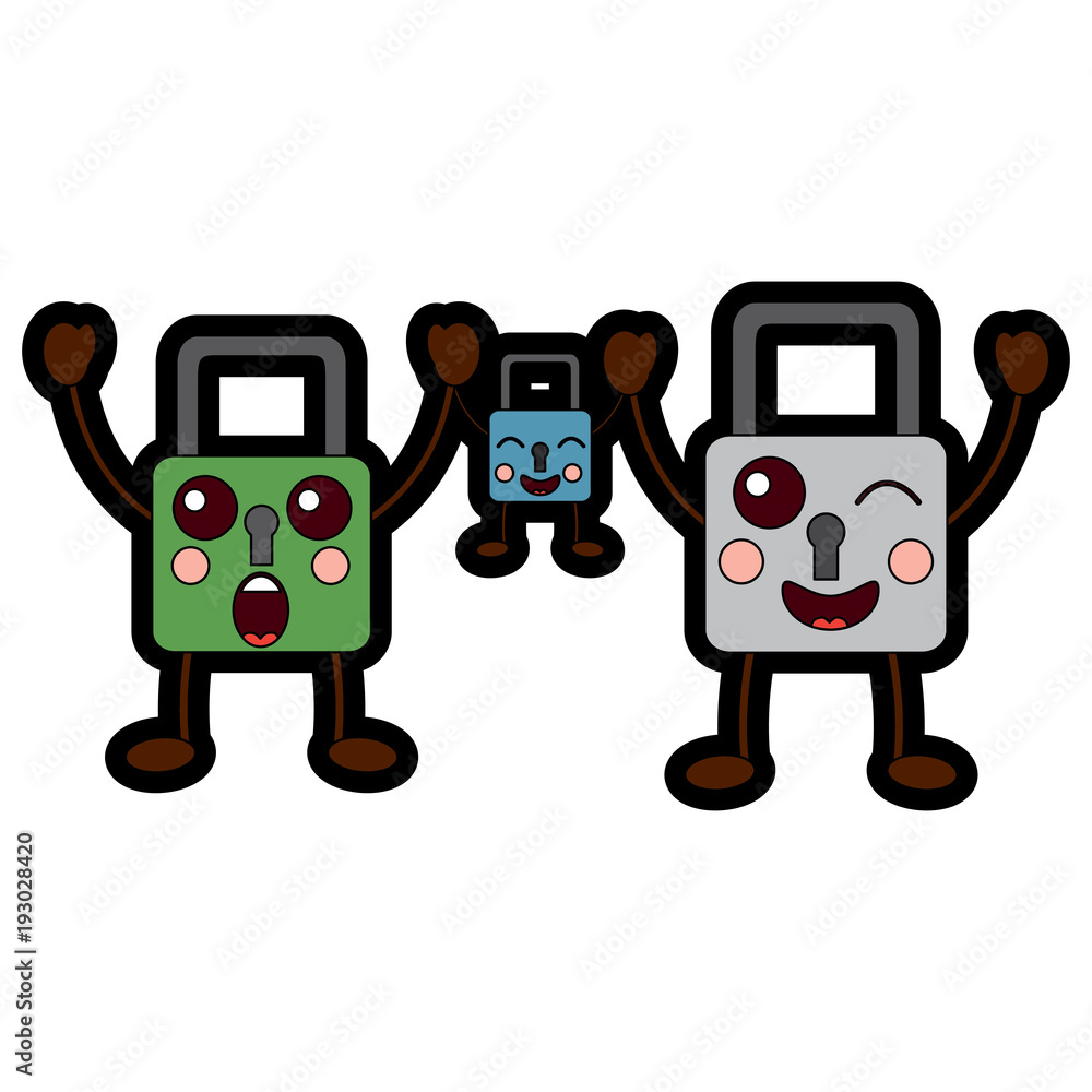 safety locks emoji icon image vector illustration design Stock Vector ...