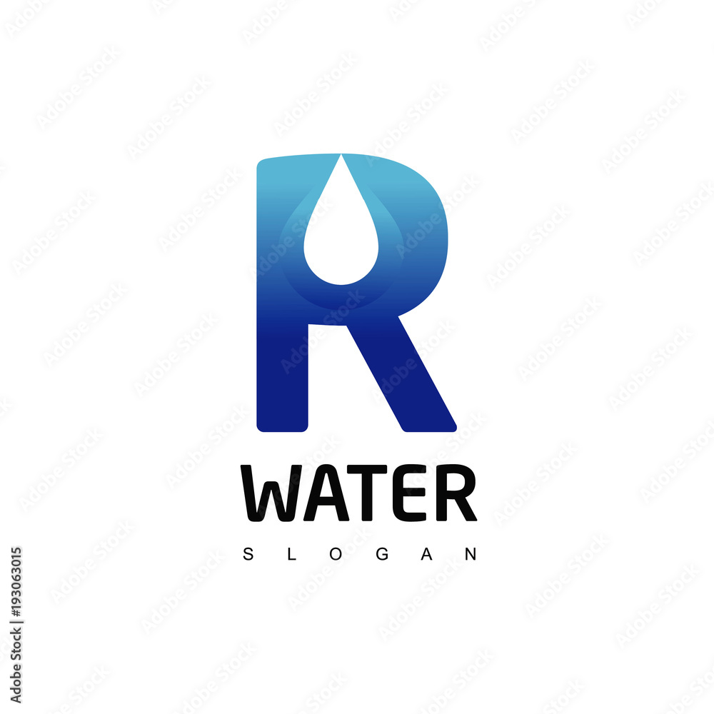 R Letter In Water