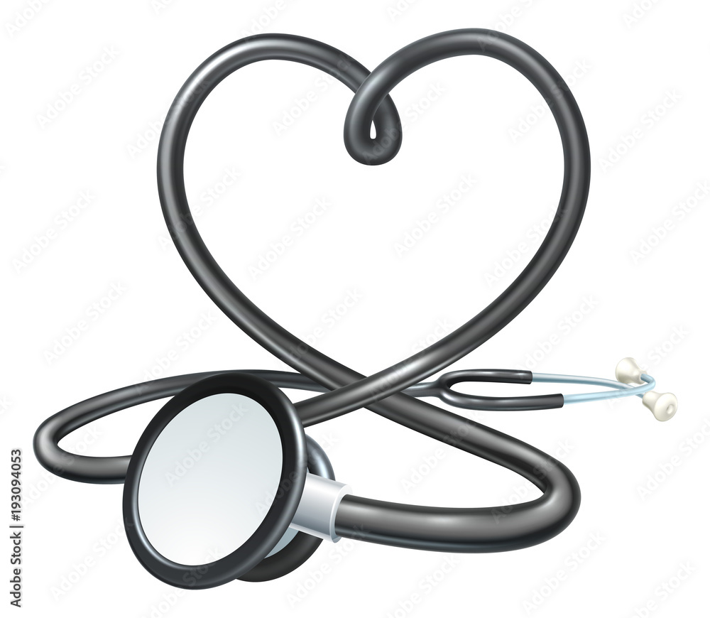 Heart Stethoscope Concept Stock Vector | Adobe Stock
