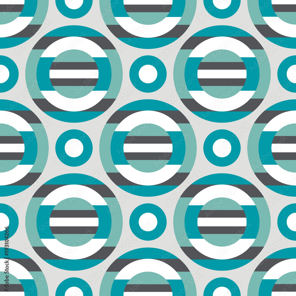 Geometric vector pattern in retro style, modern stylish texture ...