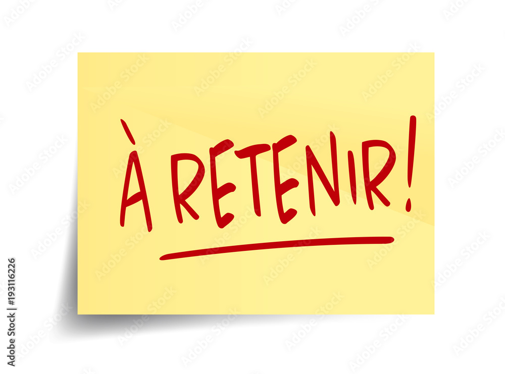 Vecteur Stock A retenir | Adobe Stock
