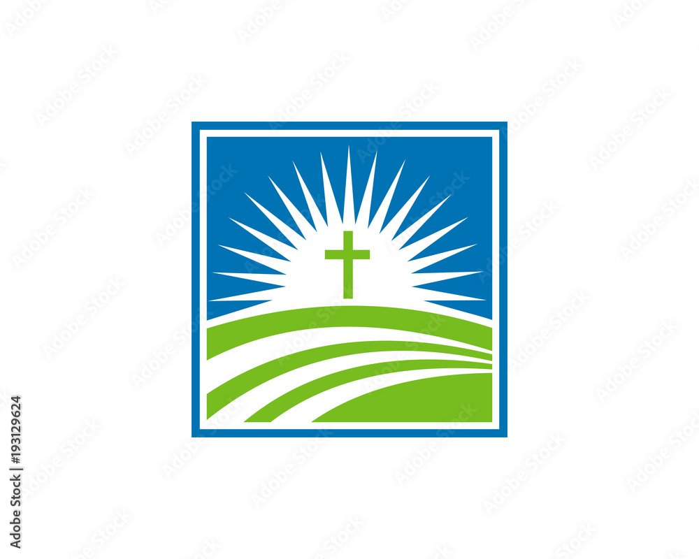 Church logo. Christian symbols Stock Vector | Adobe Stock