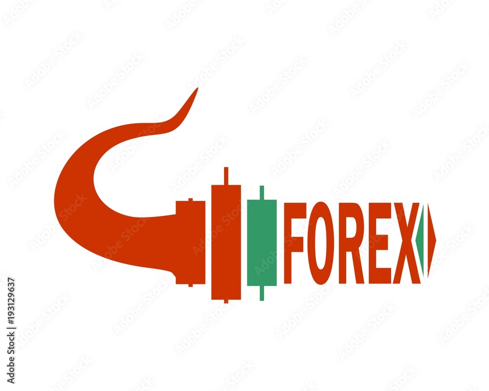 Logo candlestick trading chart analyzing in forex stock market ...