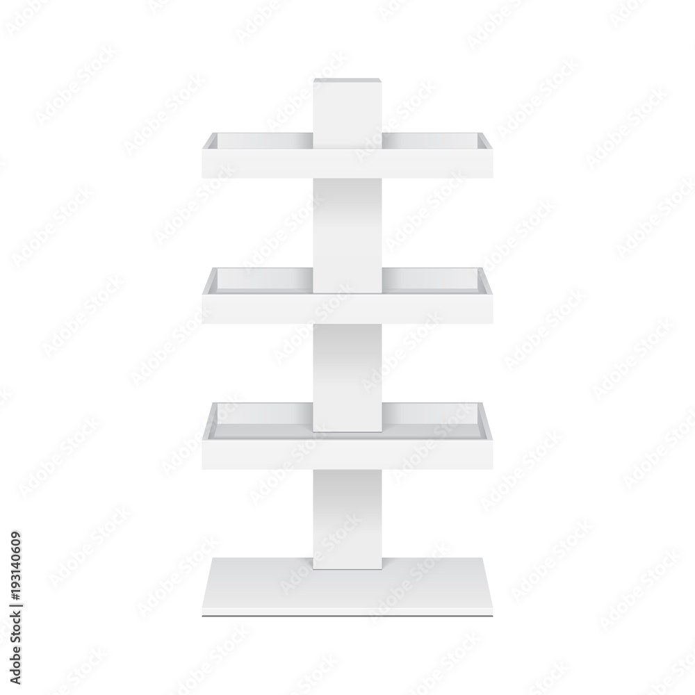 Retail Shelves Floor Display Rack For Supermarket Blank Empty Displays ...