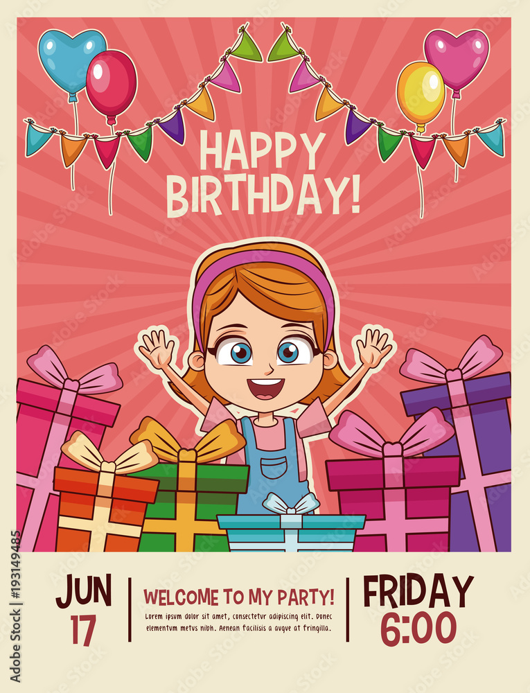 Birthday Card Graphic Design