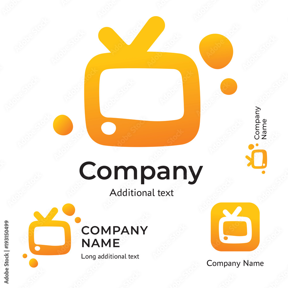 TV Logo Modern Identity for Television Brand and App Icon Company ...