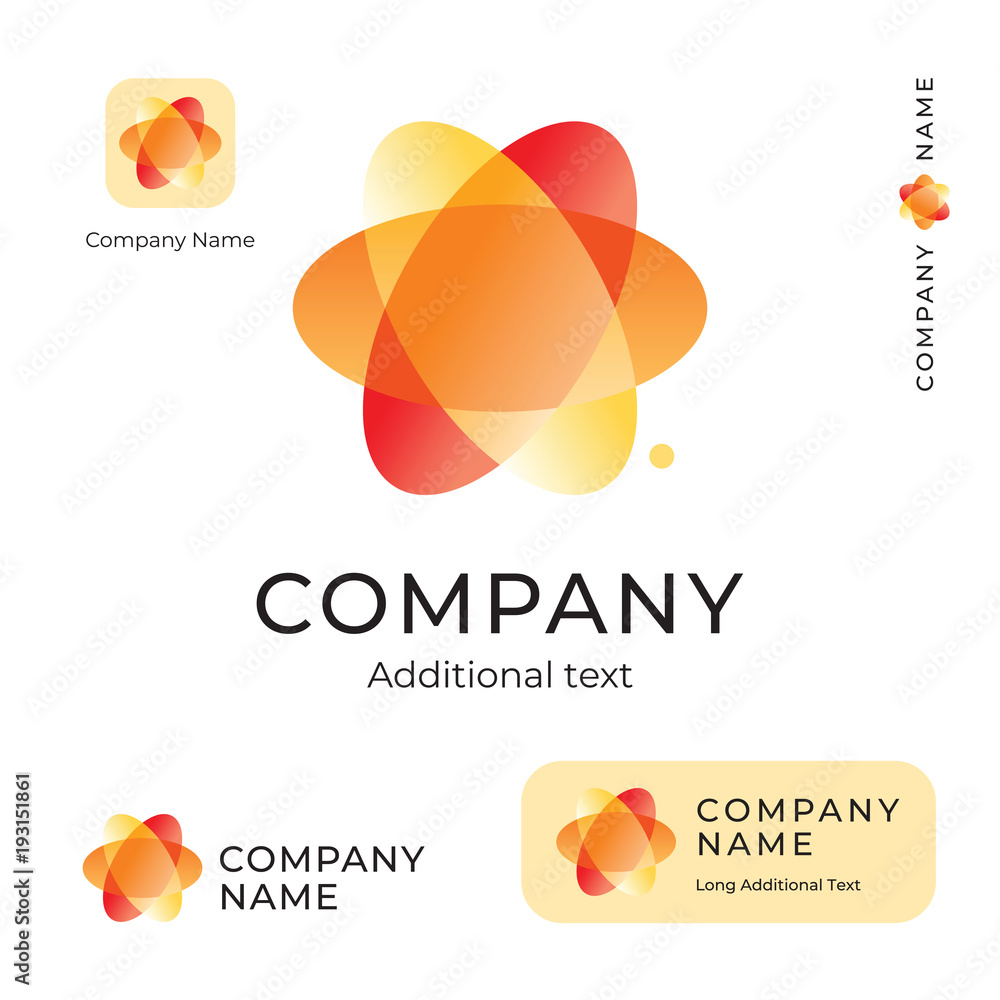 Atom Bright Logo Modern Physics Identity Beautiful Brand and App Icon ...