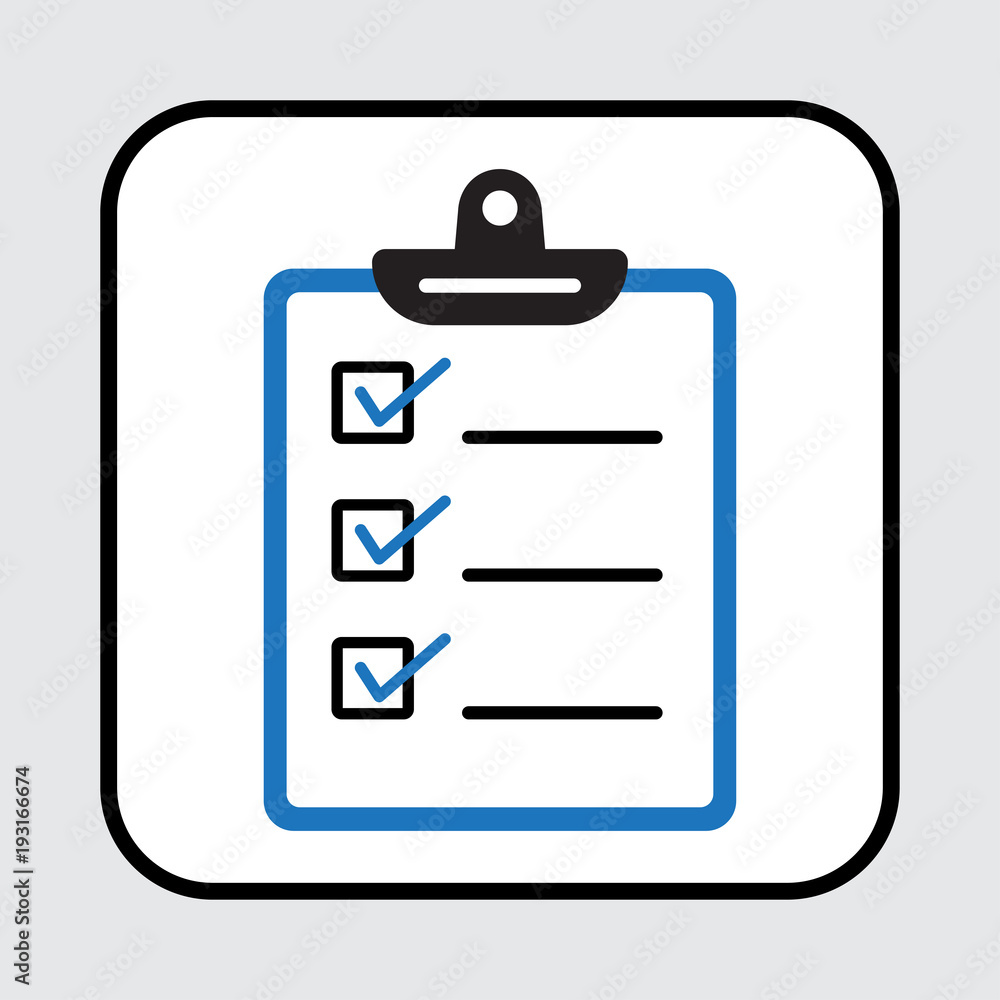Clipboard Checklist Icon