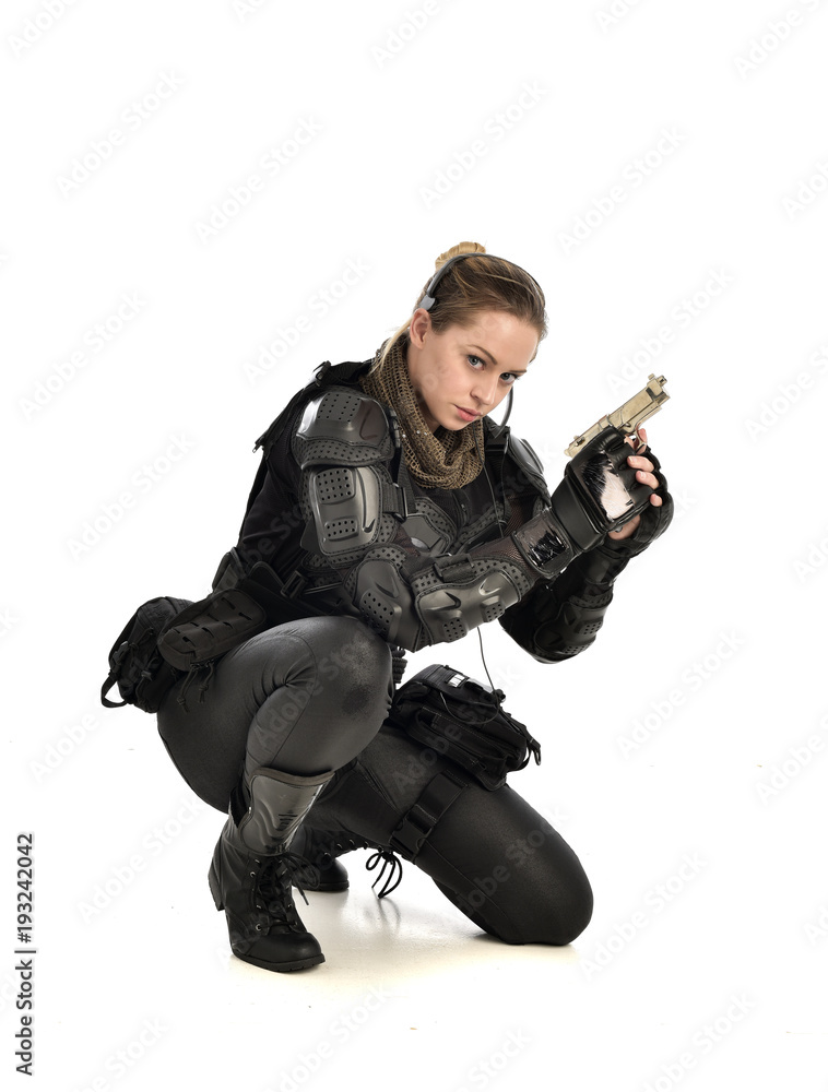 Crouching Action Pose