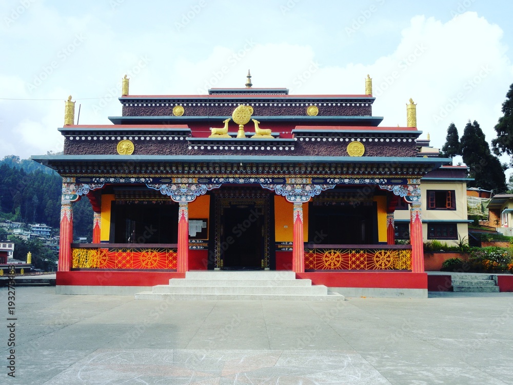 Lava Monastery, the architectureof tibetan style in Lava, west Bengal ...