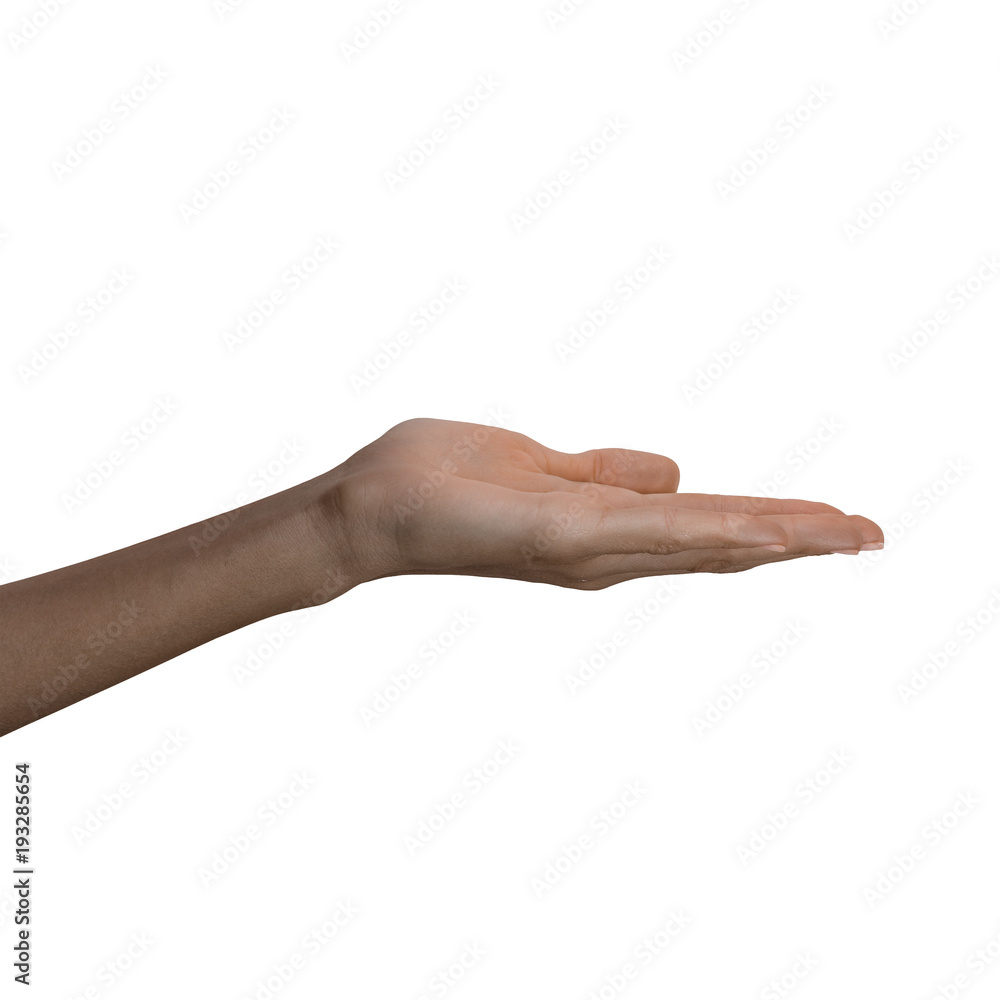 African american black hand gesture isolated on white background Stock ...