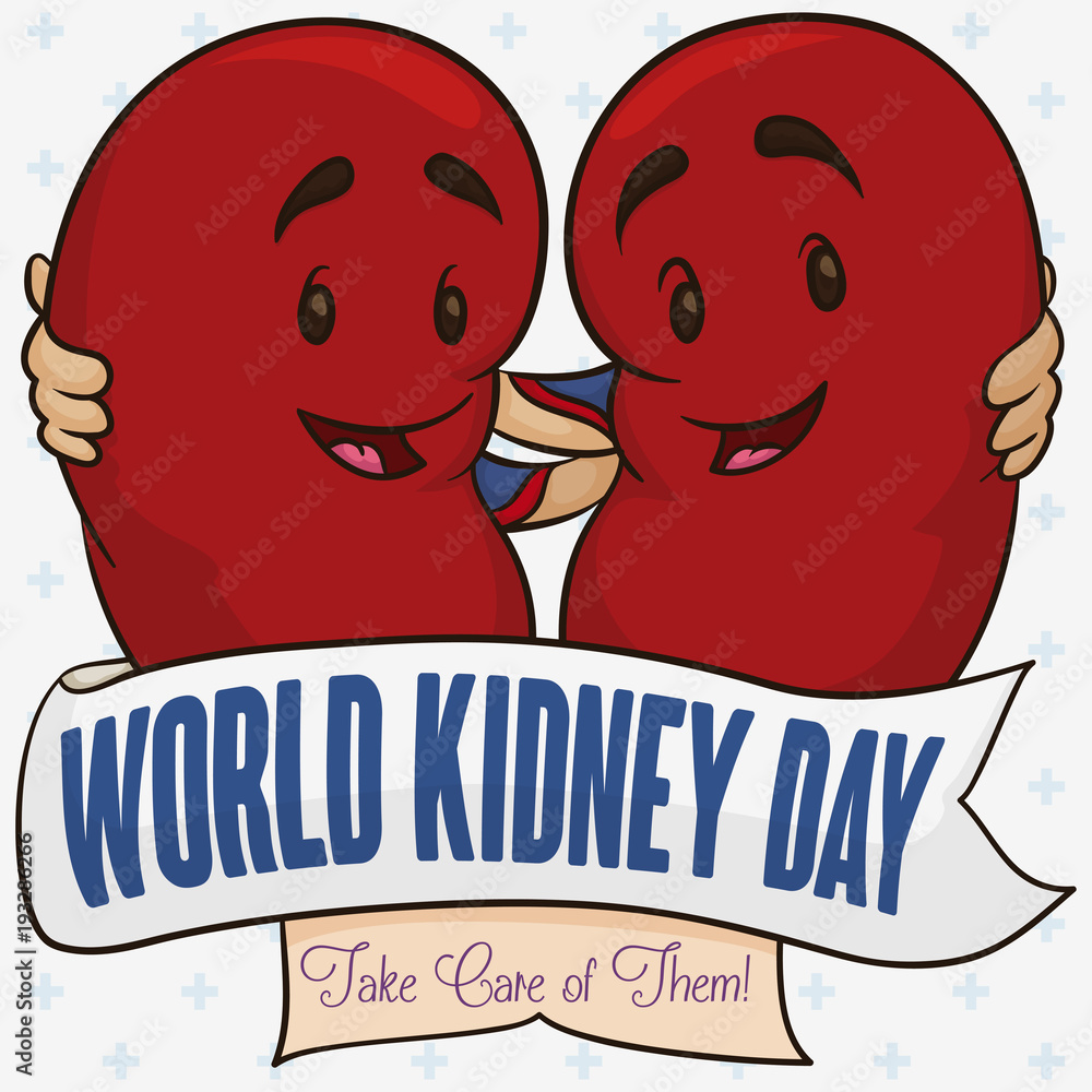 Healthy Kidney Partners Behind Ribbon Celebrating World Kidney Day ...
