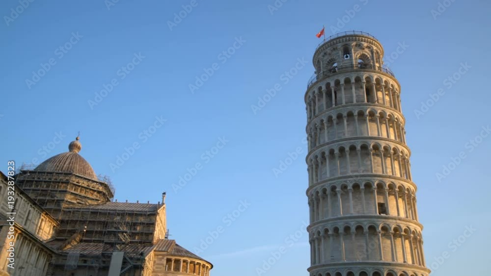 Leaning Tower of Pisa in Pisa, Italy. Leaning Tower of Pisa known ...