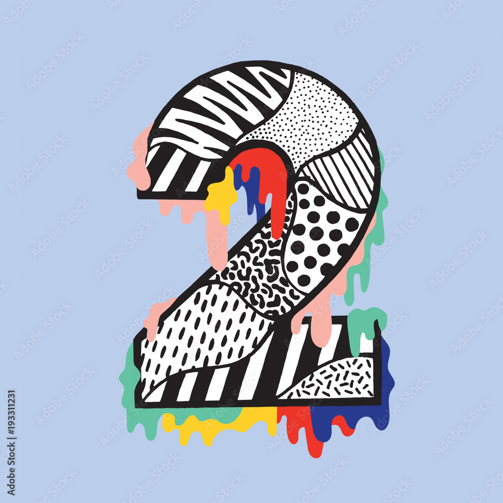 Number 2 Stock Illustration | Adobe Stock