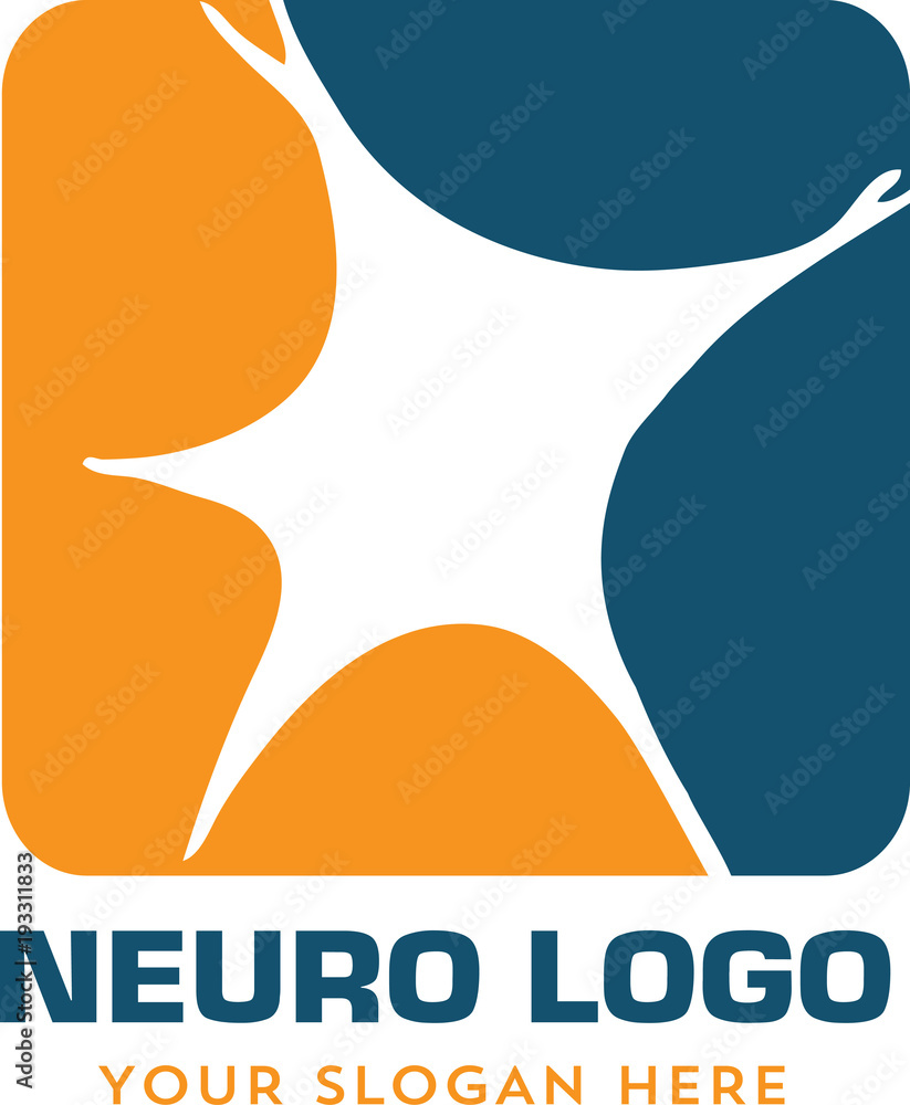 Illustration of the nervous system and neurological diseases. Brain ...