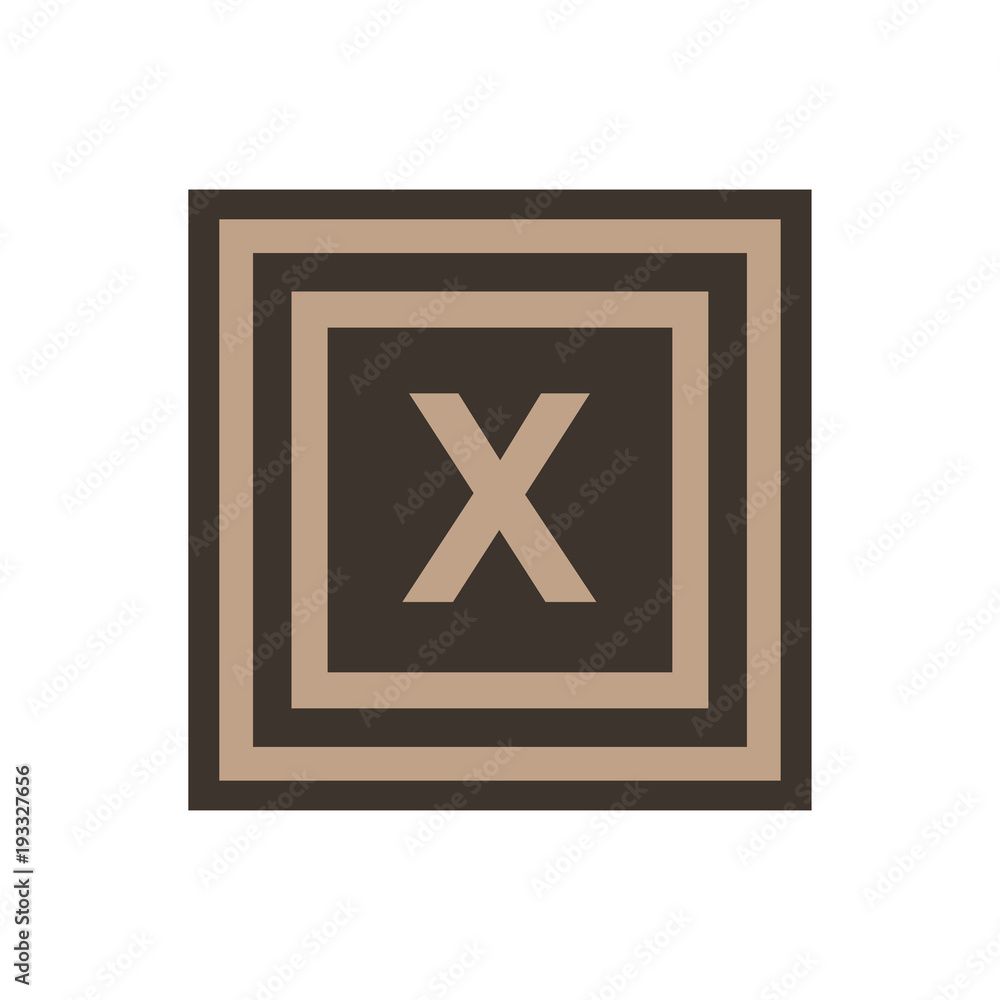 Vector symbol of letter Chi from the Greek alphabet Stock-Vektorgrafik ...