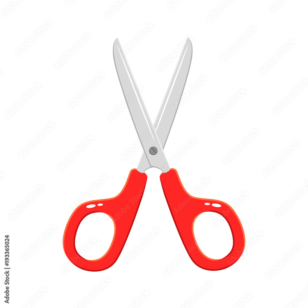 Scissors vector cartoon Stock Vector | Adobe Stock