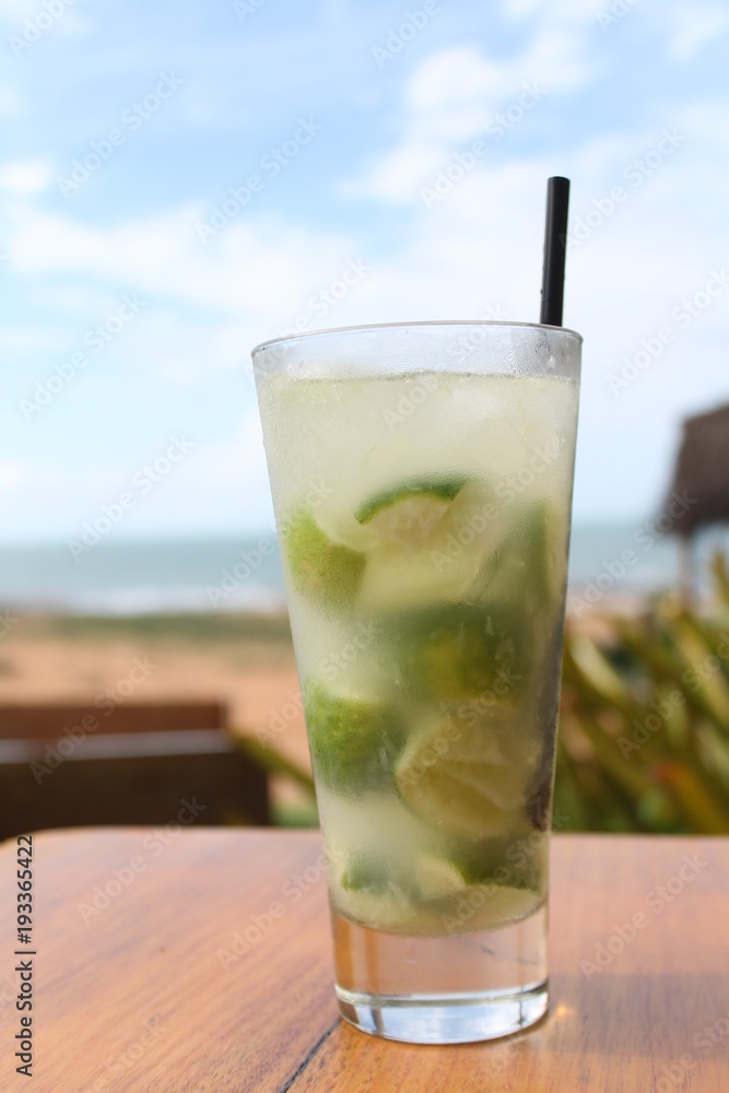 Caipirinha lemon glass - Brazil's national cocktail, made with cachaça ...