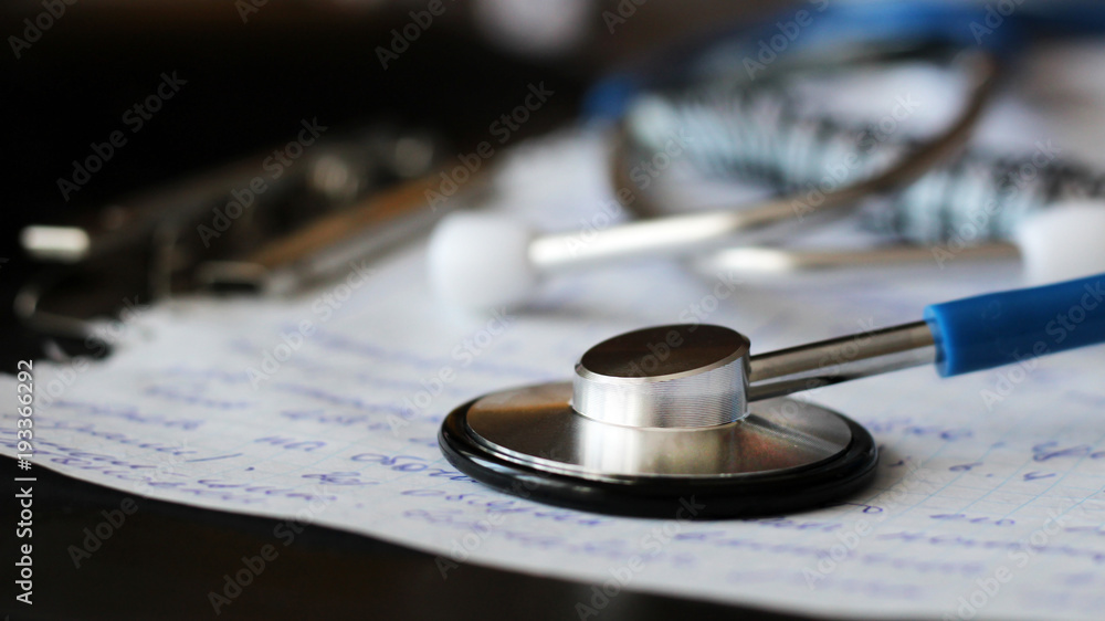 stethoscope for doctor and medical nursing people in hospital, healing ...