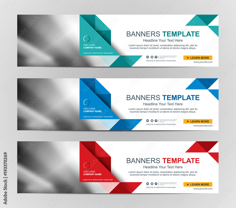 Abstract Web banner design background or header Templates Stock Vector ...