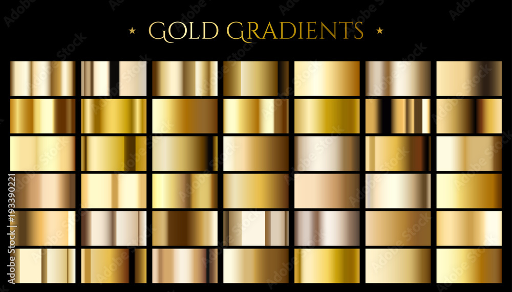 Gold color gradient Stock Vector | Adobe Stock
