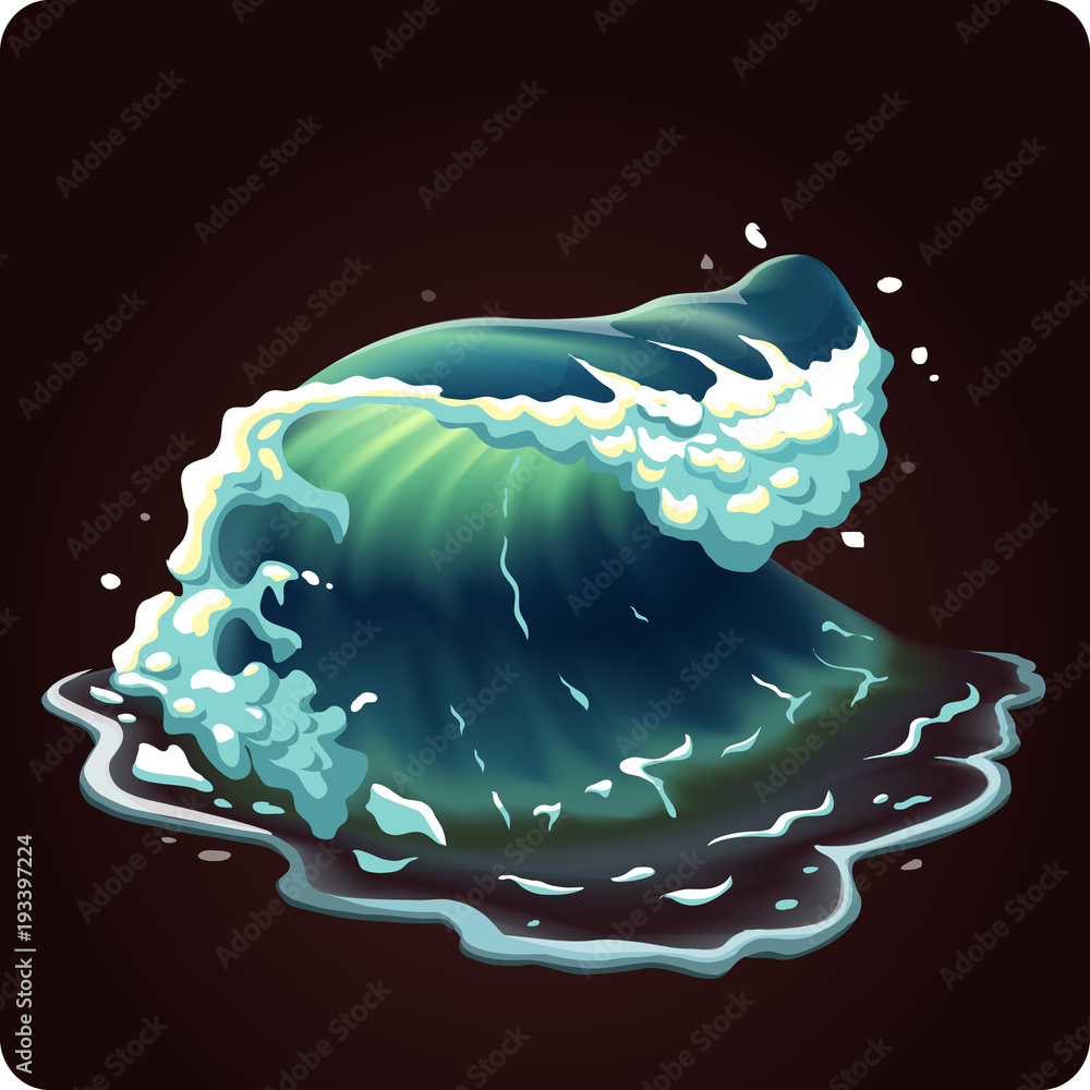 Water Design Element. Can be used as icon, game element, symbol or logo ...