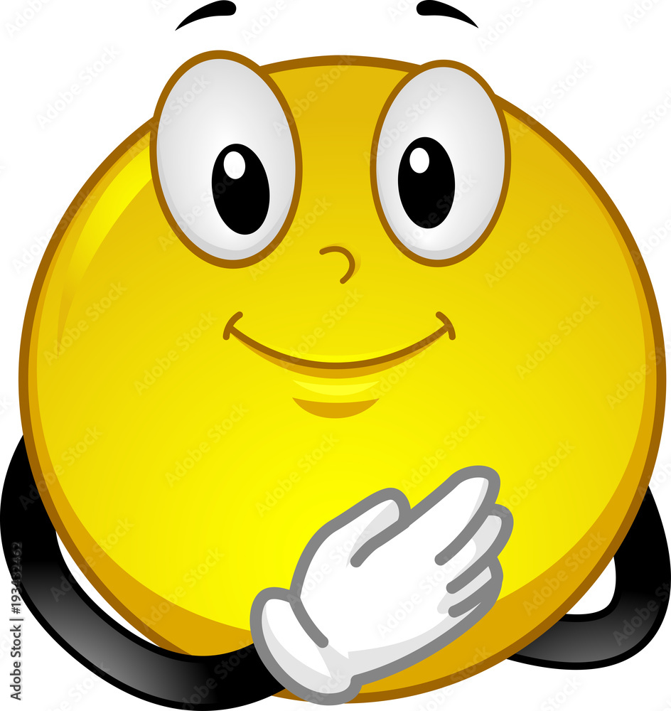 Smiley Mascot Pledge Of Allegiance Illustration Stock Vector | Adobe Stock