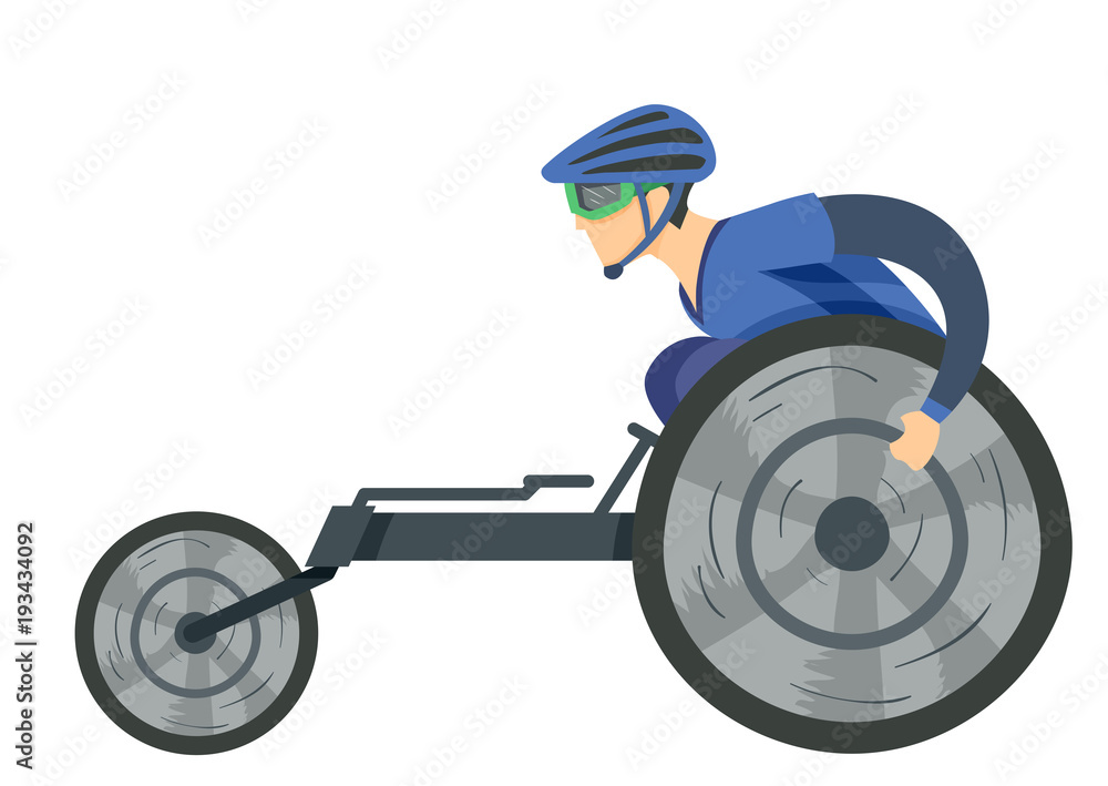 Wheelchair Race Vector