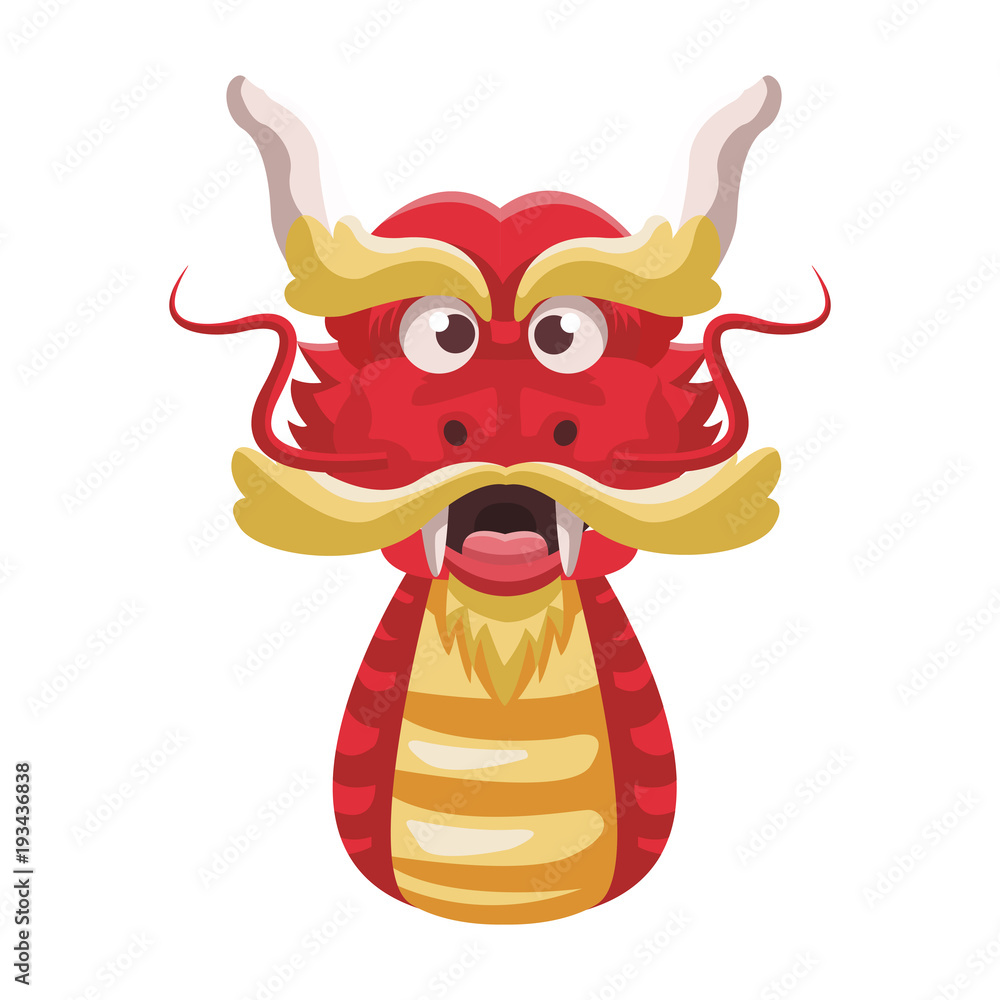Dragon Front View Vector