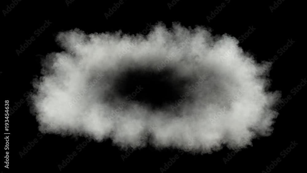 Smoke from rocket launch / lift off smoke / shockwave smoke. Separated ...