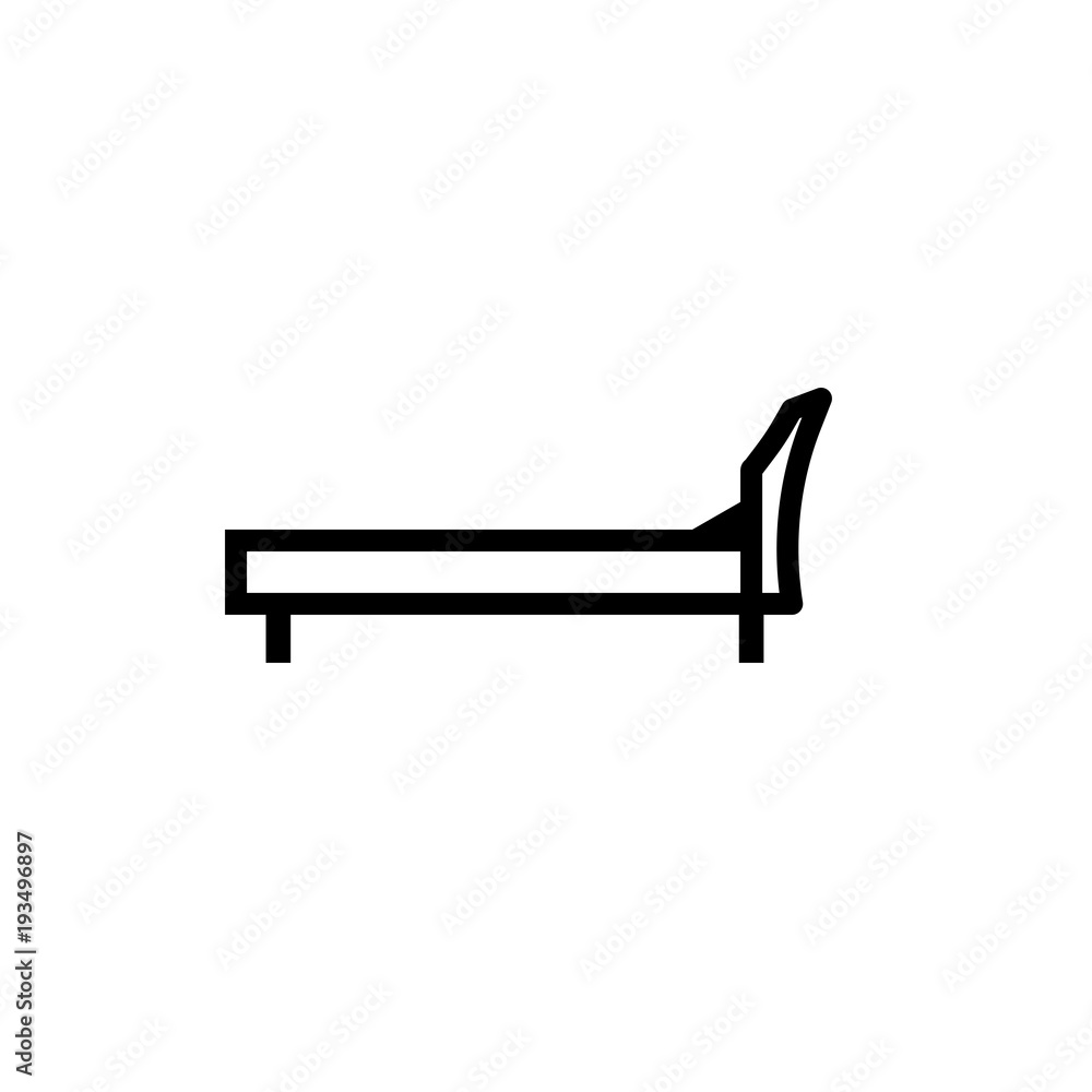 Bed symbol, Outline and filled vector sign, linear and full pictogram ...