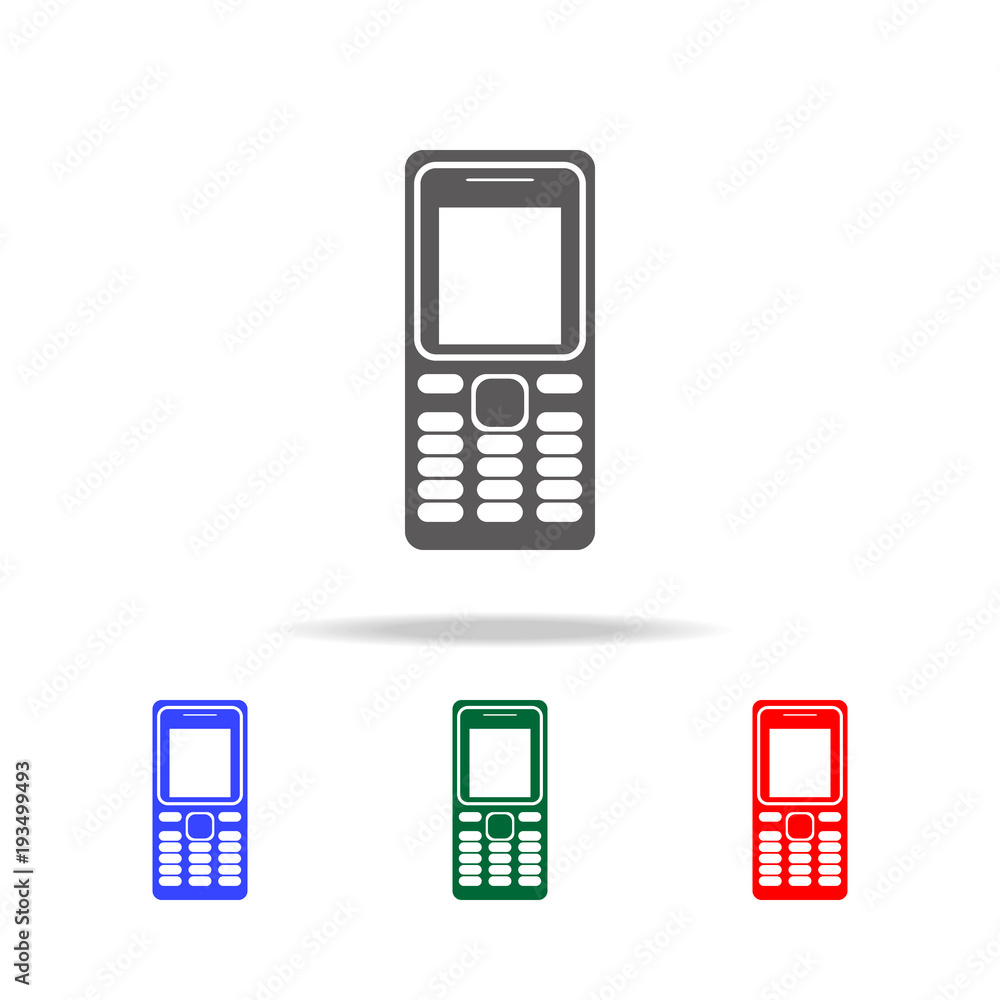 Old Mobile phone icon. Elements in multi colored icons for mobile ...