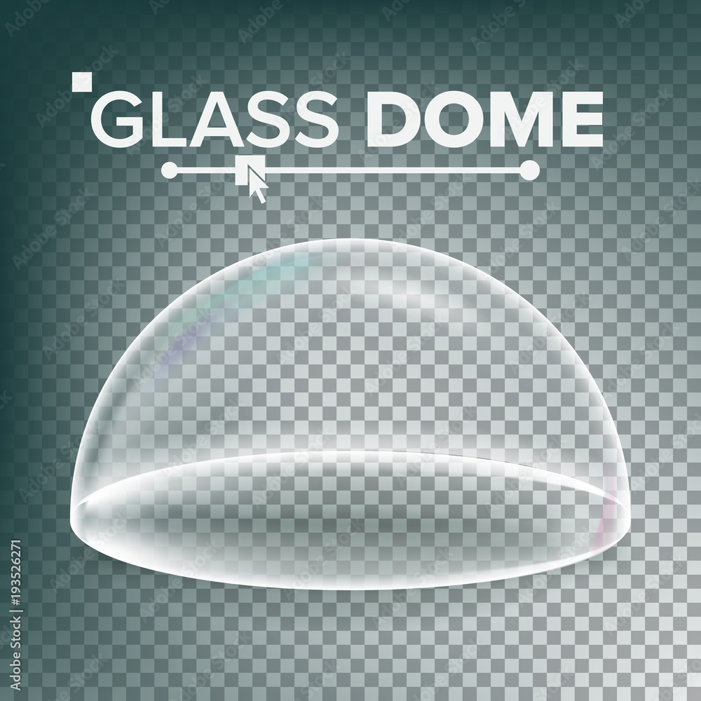 Dome Vector. Advertising, Presentation Glass Design Element. Template ...