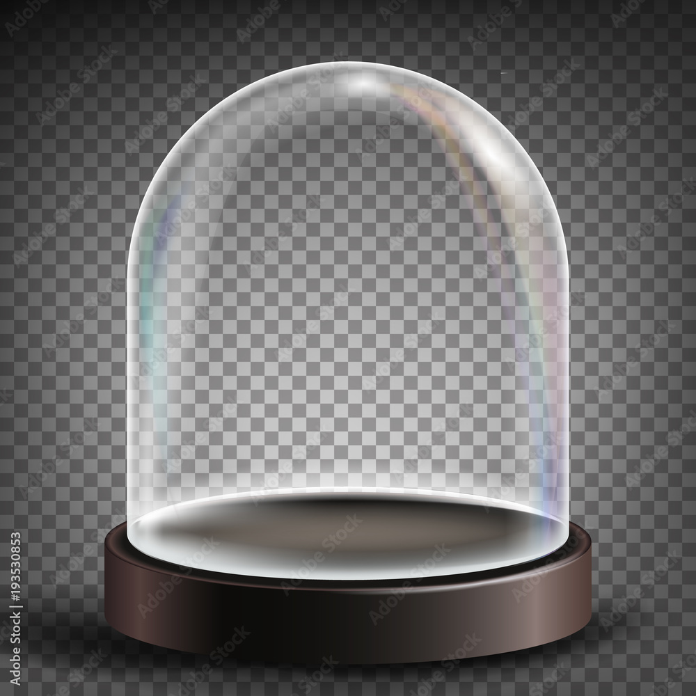 Dome Vector. Advertising, Presentation Design Glass Element. Empty ...