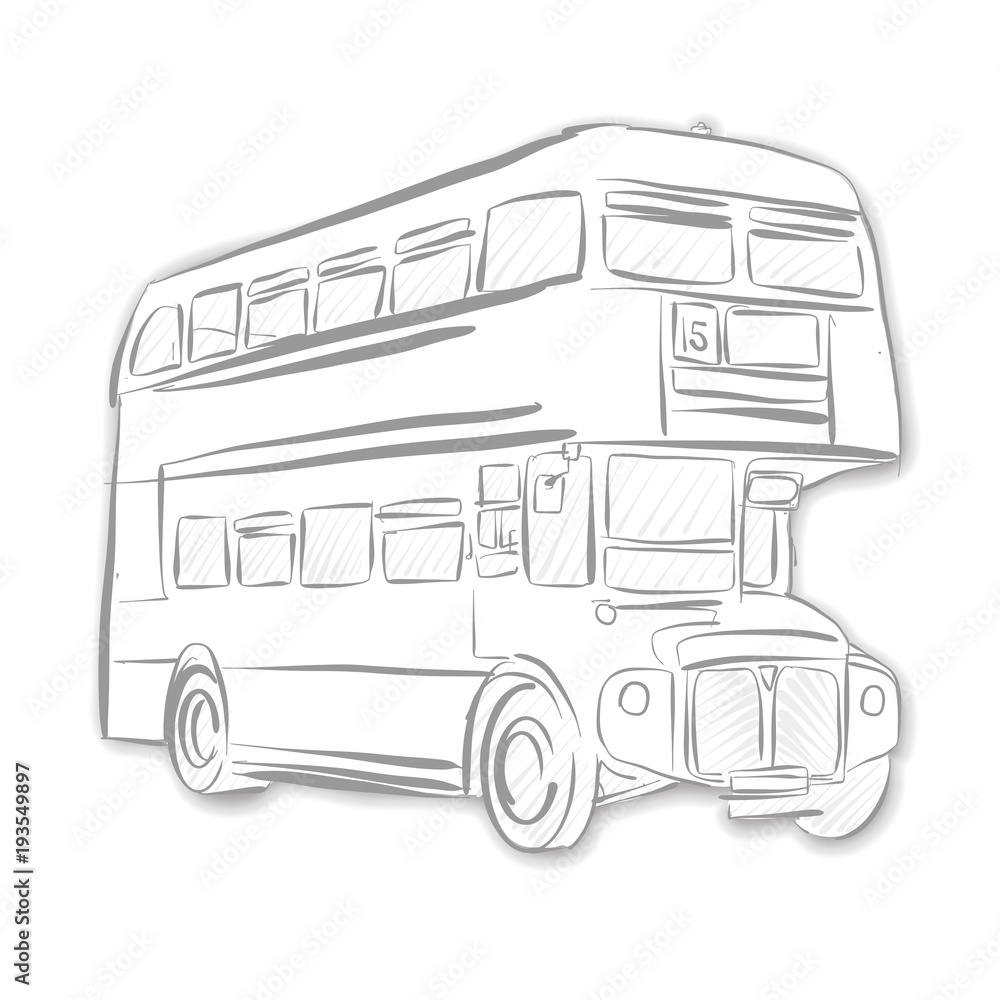 London Bus Drawing