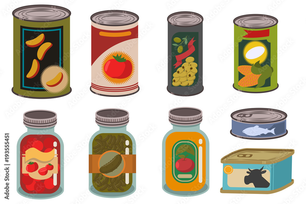 Canned Goods Vector
