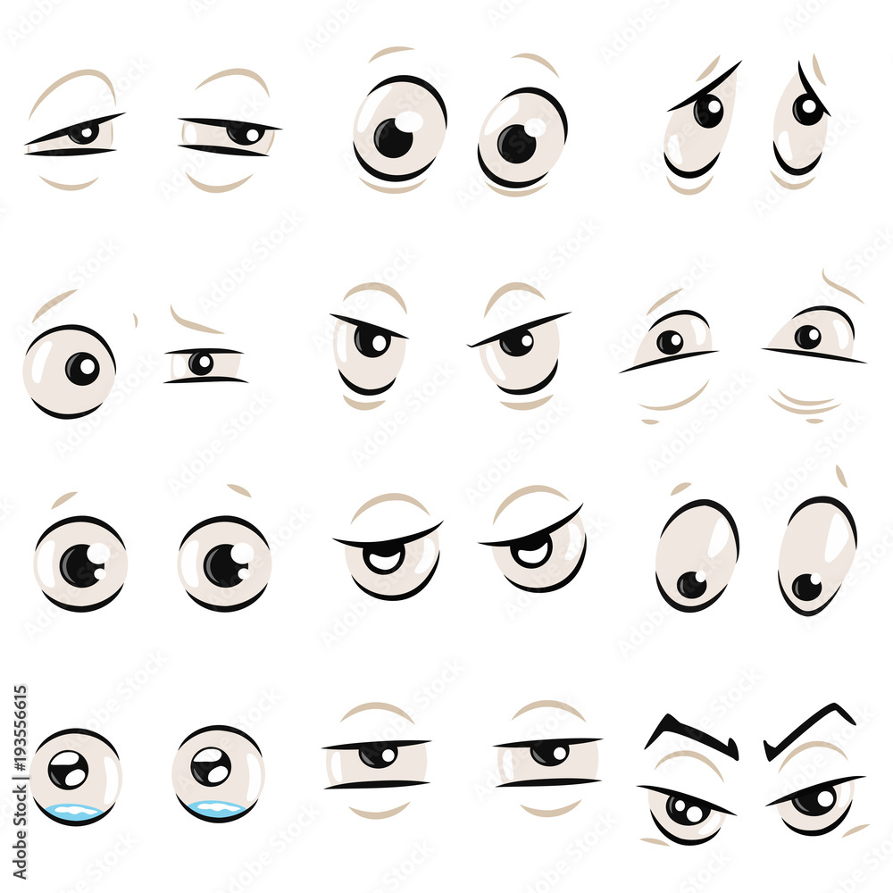 Confused Cartoon Eyes