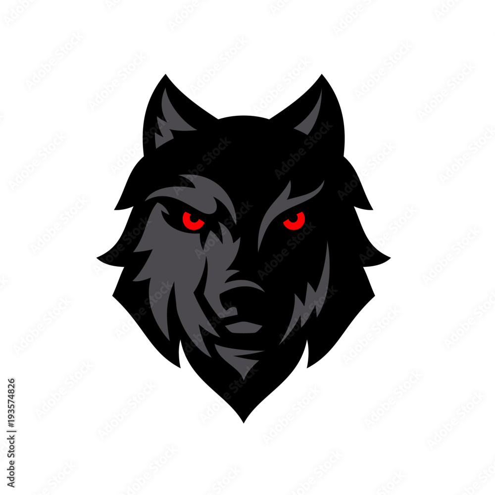 Wolf Logo Stock Vector Stock Vector | Adobe Stock