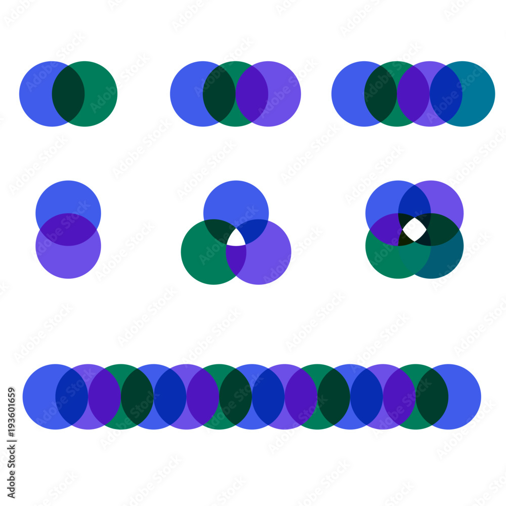 venn diagram vector data visualization infographic Stock Vector | Adobe ...