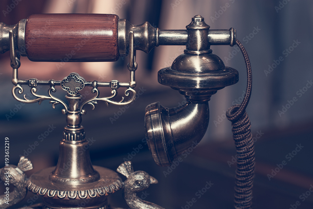 Ancient telephone Stock Photo | Adobe Stock